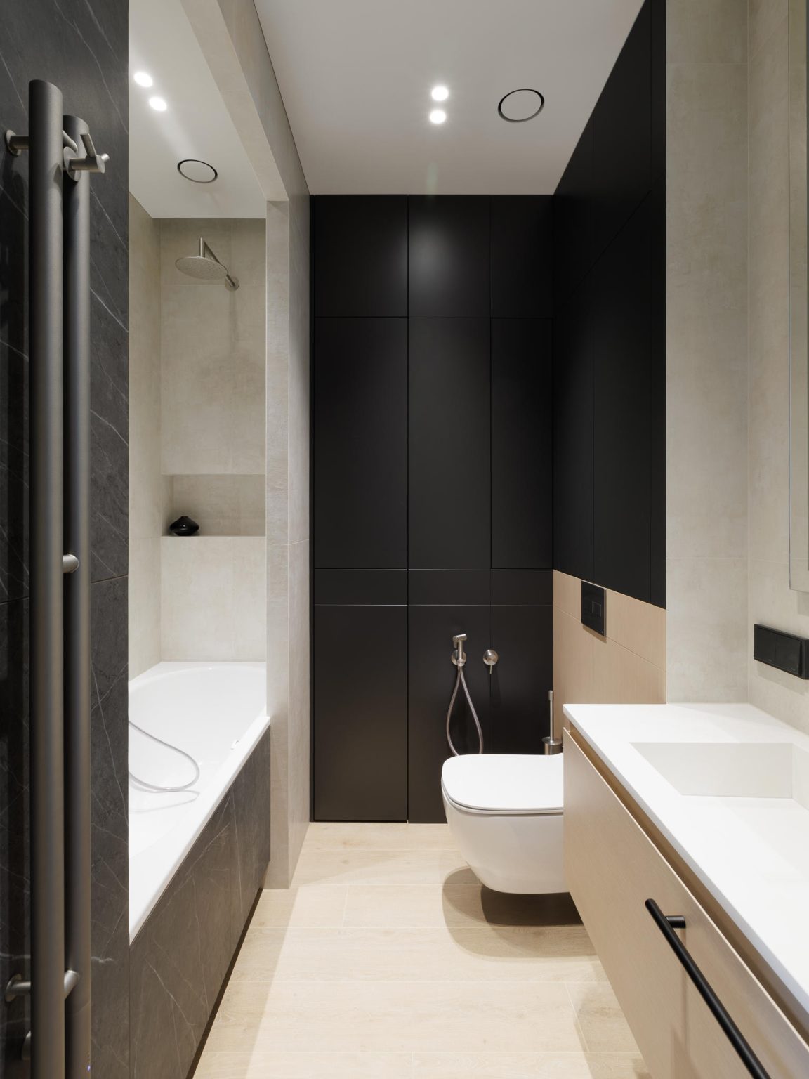 One-room apartment with a “smart” layout, large kitchen and a view of ...