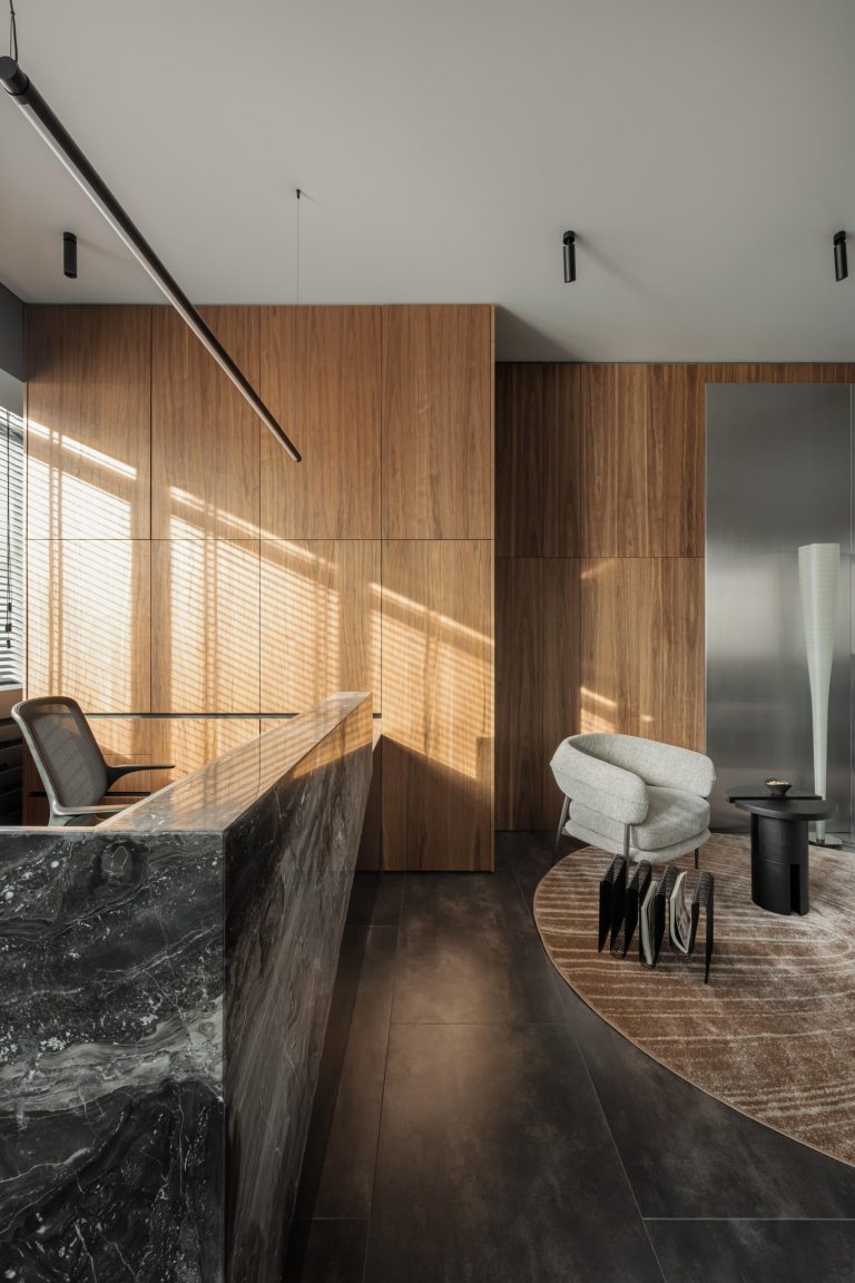 Stone Debris Office by Anastasiia Lukashova - Interior Design - Inspiration